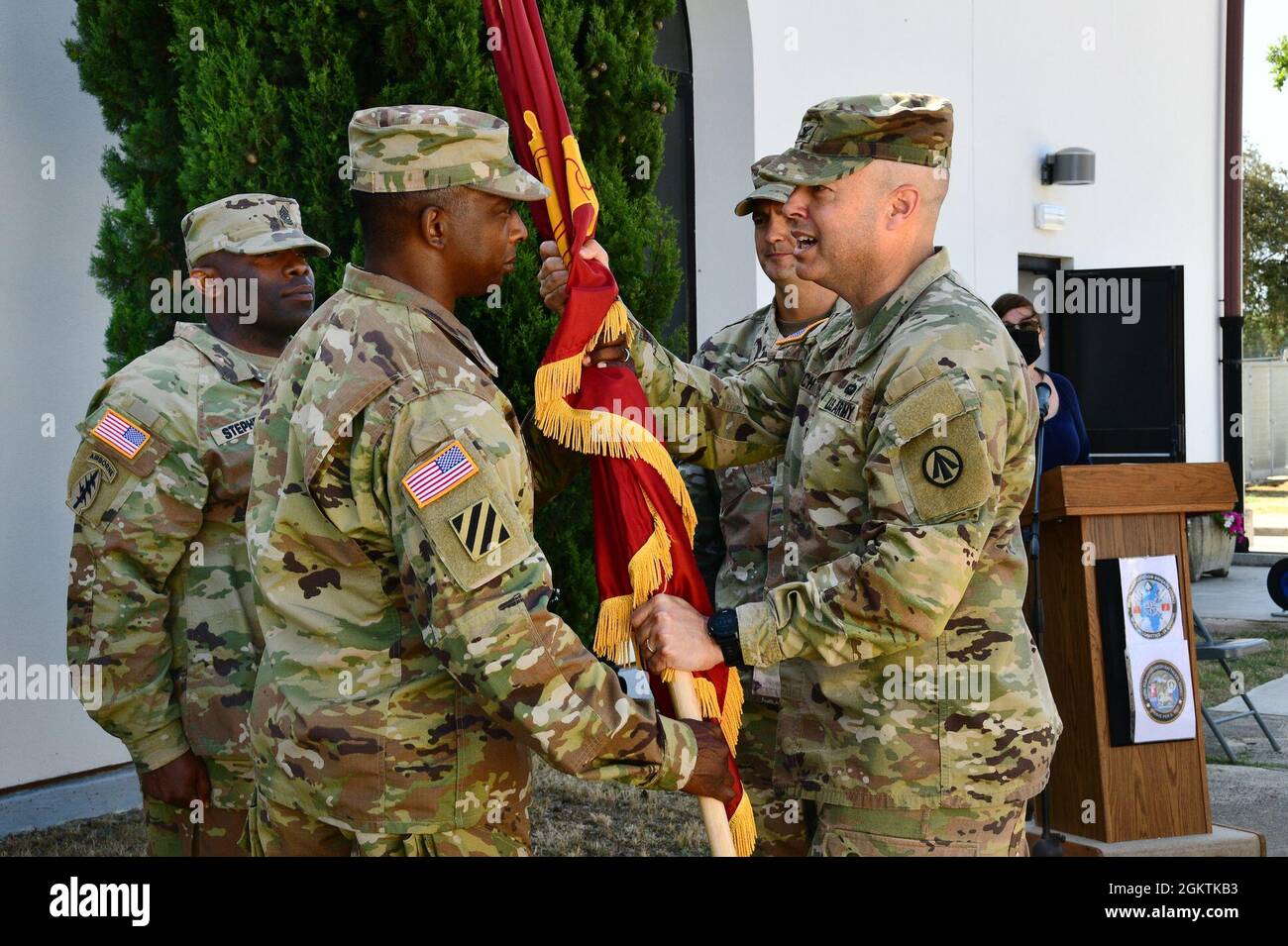 U.S. Army Col. Joshua D. Hirsch Commander of 598th Transportation ...