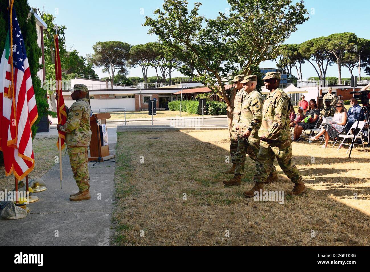 (From left to right) U.S. Army Lt. Col. Scott F. Wyatt, outgoing ...