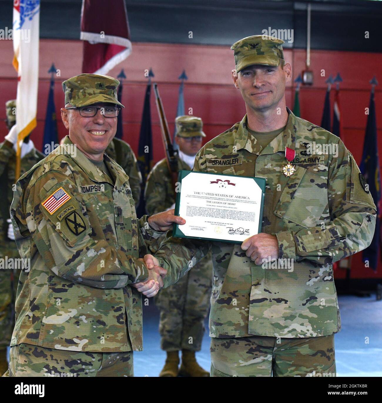 U.S. Army Brig. Gen. Mark W. Thompson, commanding general, Regional ...