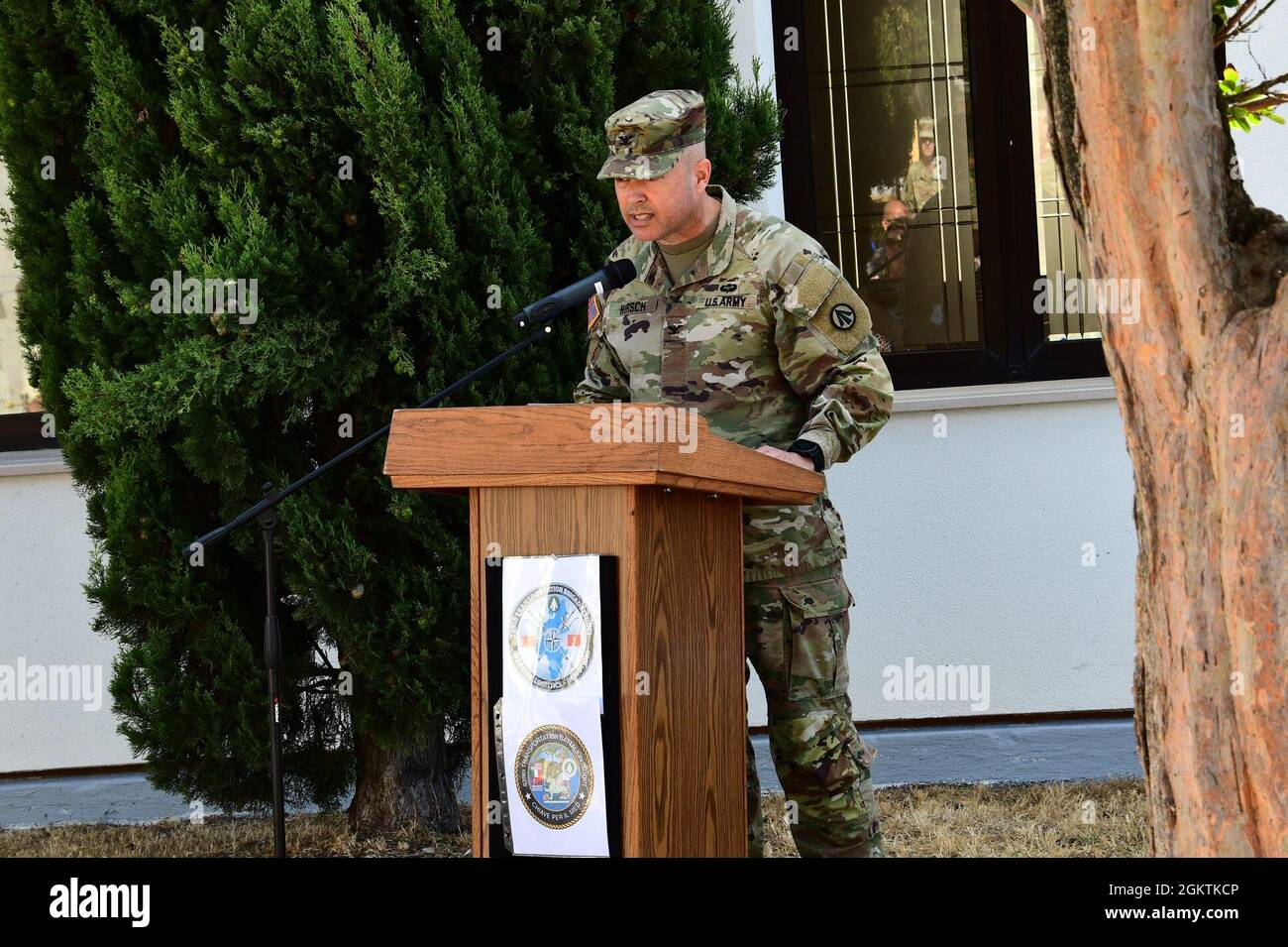 U.S. Army Col. Joshua D. Hirsch Commander of 598th Transportation ...