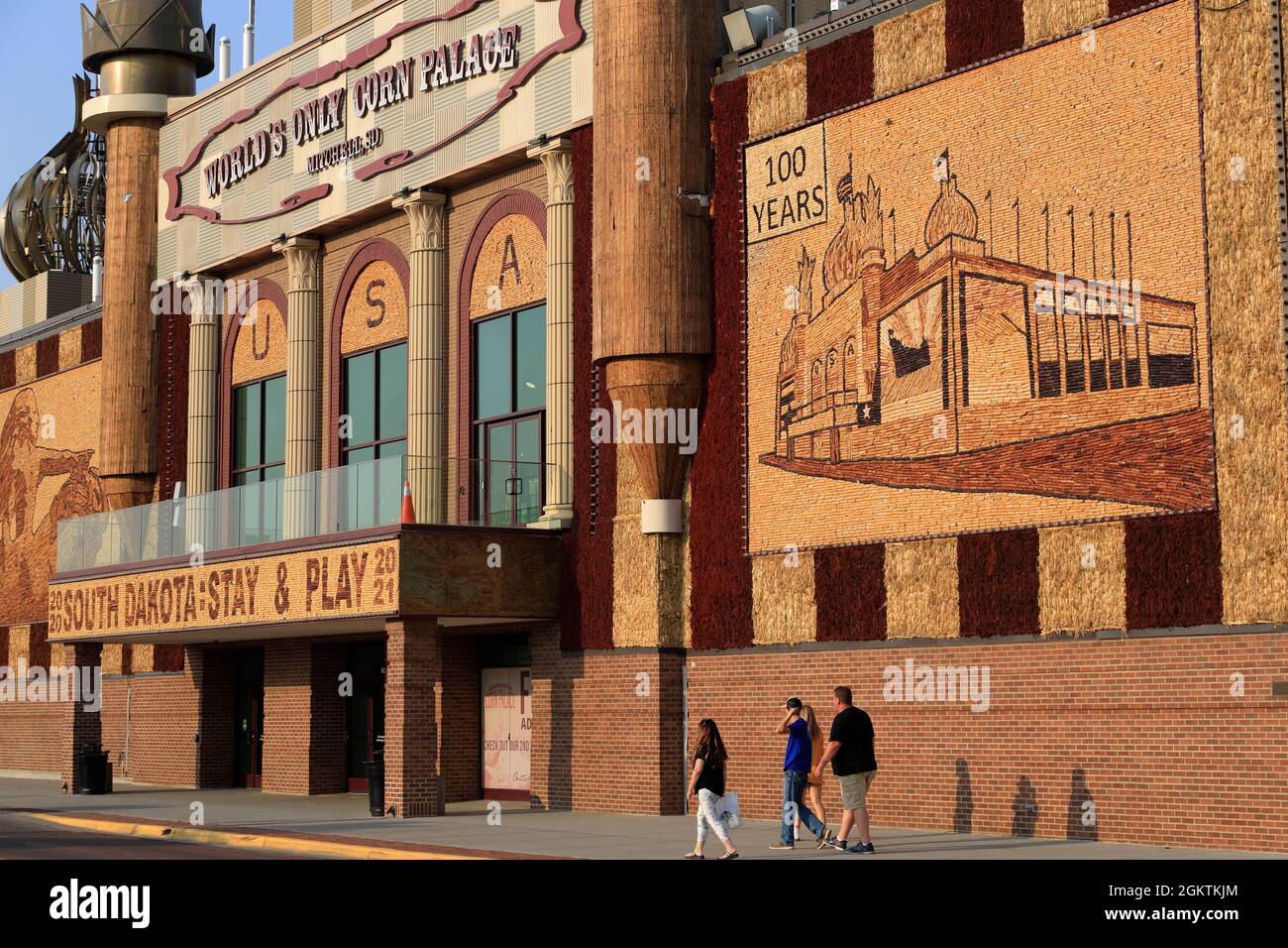 Exterior view of Mitchell Corn Palace, The World's Only Corn Palace ...