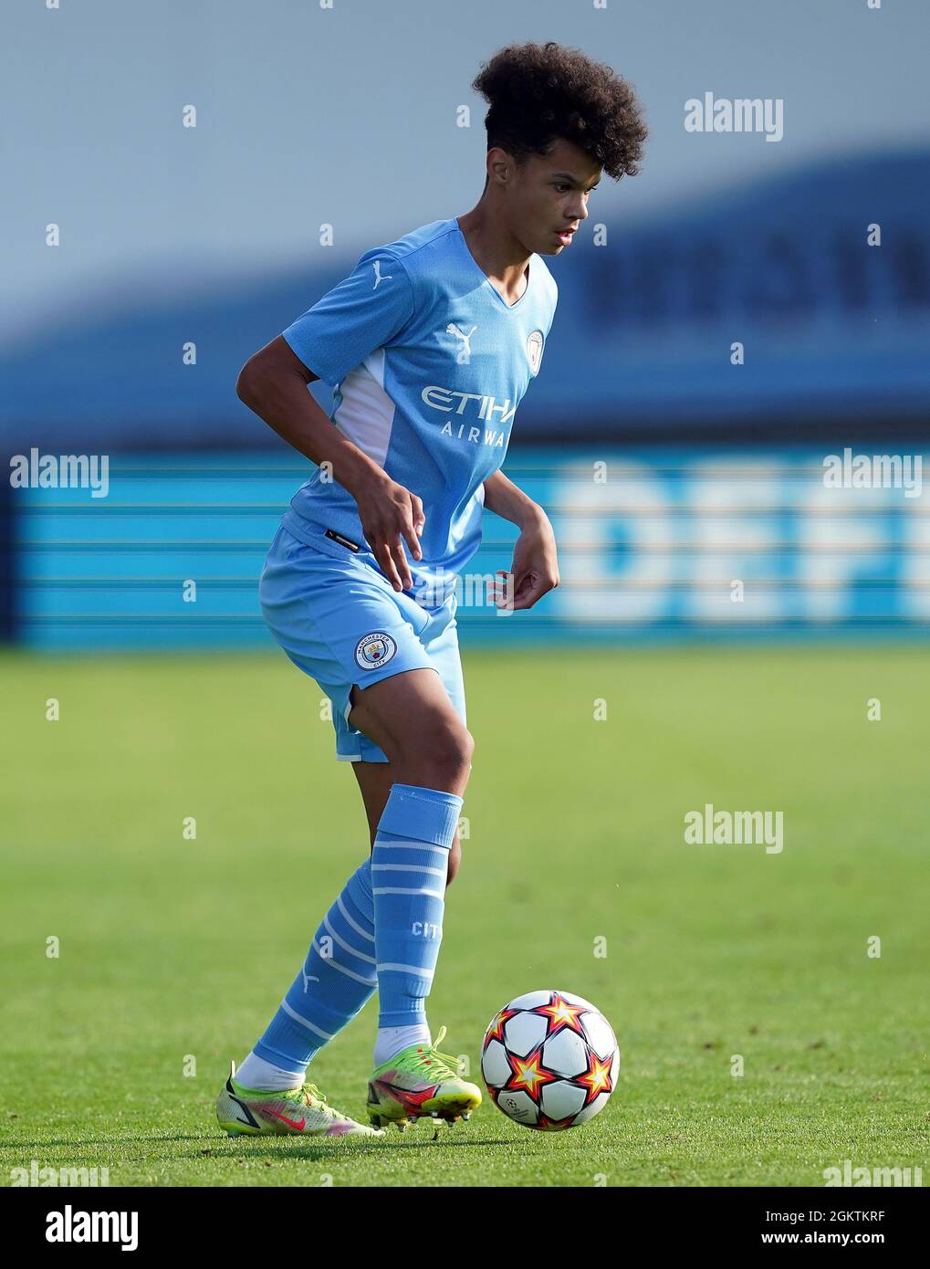 Manchester City's Micah Hamilton during the UEFA Youth League, Group A ...
