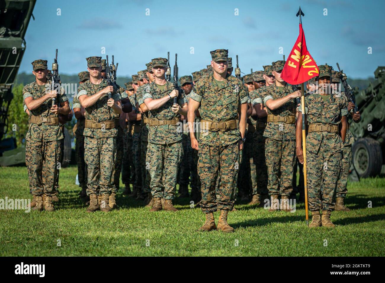 U.S. Marines with the 2d Battalion, 10th Marine Regiment (2/10), 2d ...