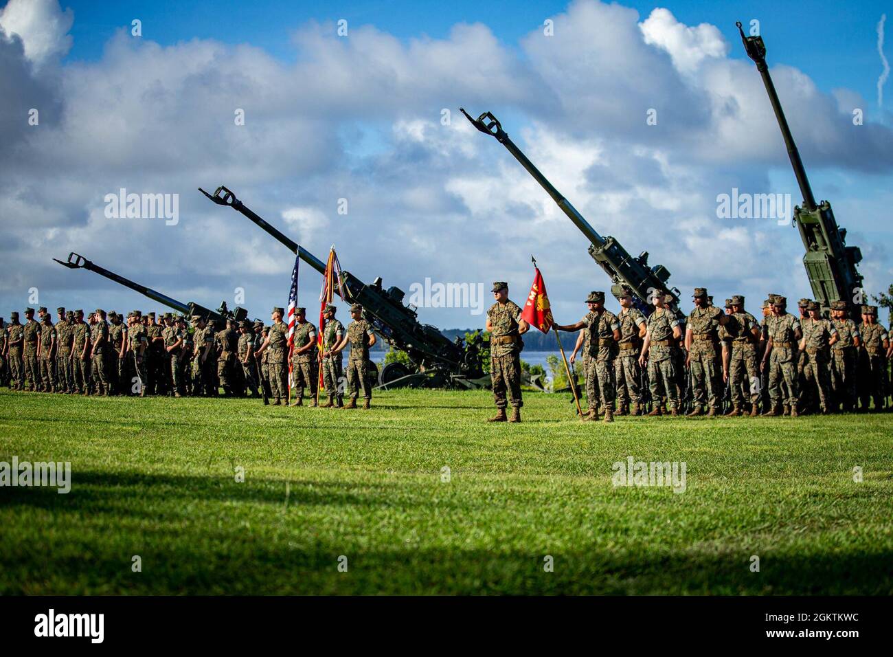 U.S. Marines with the 2d Battalion, 10th Marine Regiment (2/10), 2d ...