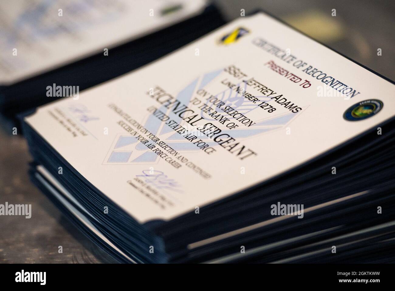 Certificates on table hi-res stock photography and images - Alamy