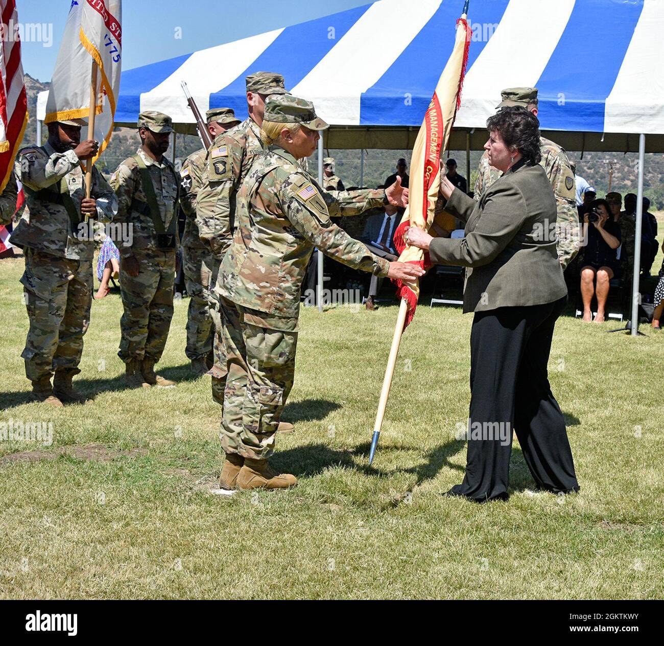 Change of Command Ceremony between outgoing garrison commander Col ...