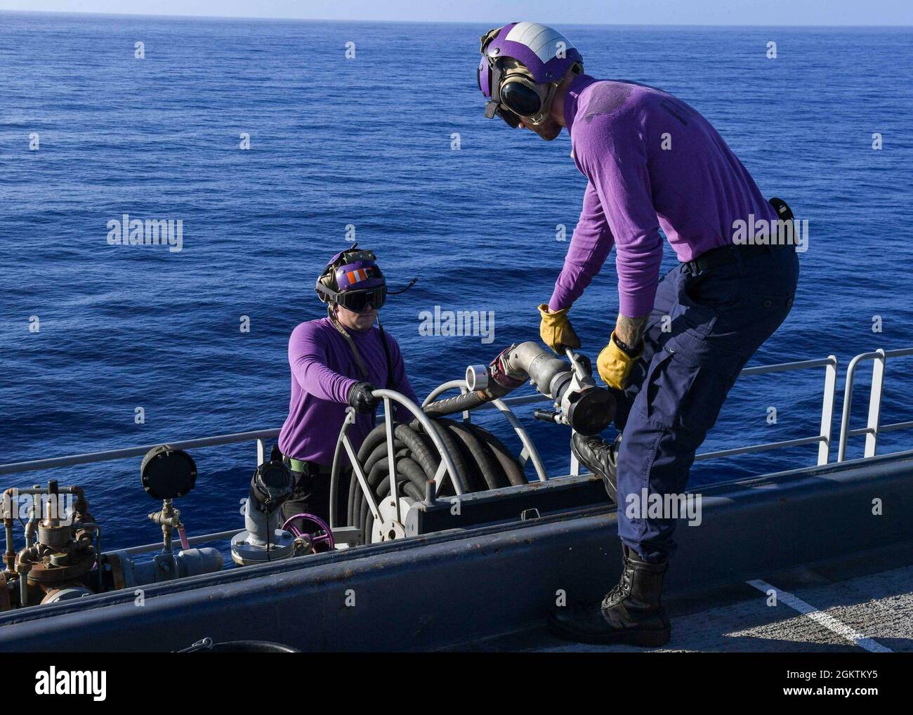 ATLANTIC OCEAN (JUNE 30, 2021) Aviation Boatswain’s Mate (Fuels) 3rd ...