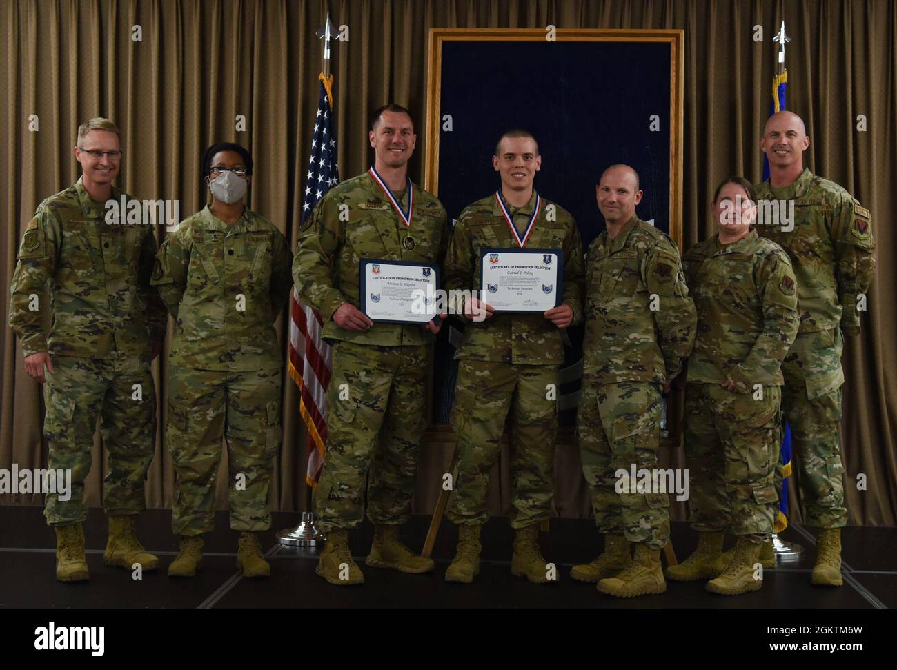 Tech. Sgt. selects from the 319th Communications Squadron pose for a ...