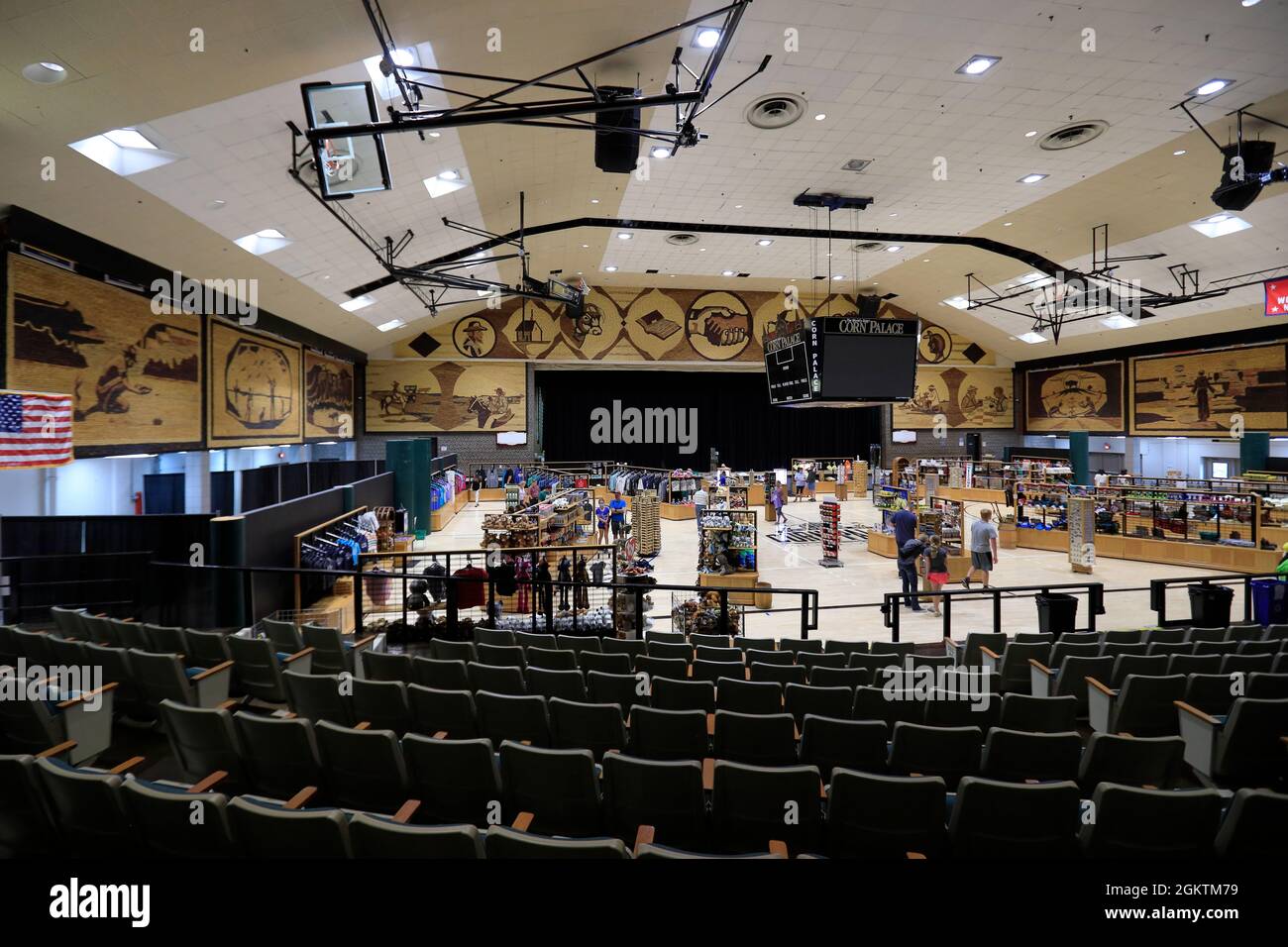 The interior view of Mitchell Corn Palace aka the World's Only Corn ...