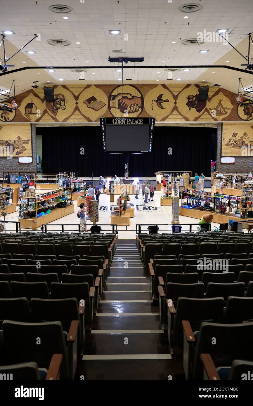 The interior view of Mitchell Corn Palace aka the World's Only Corn ...