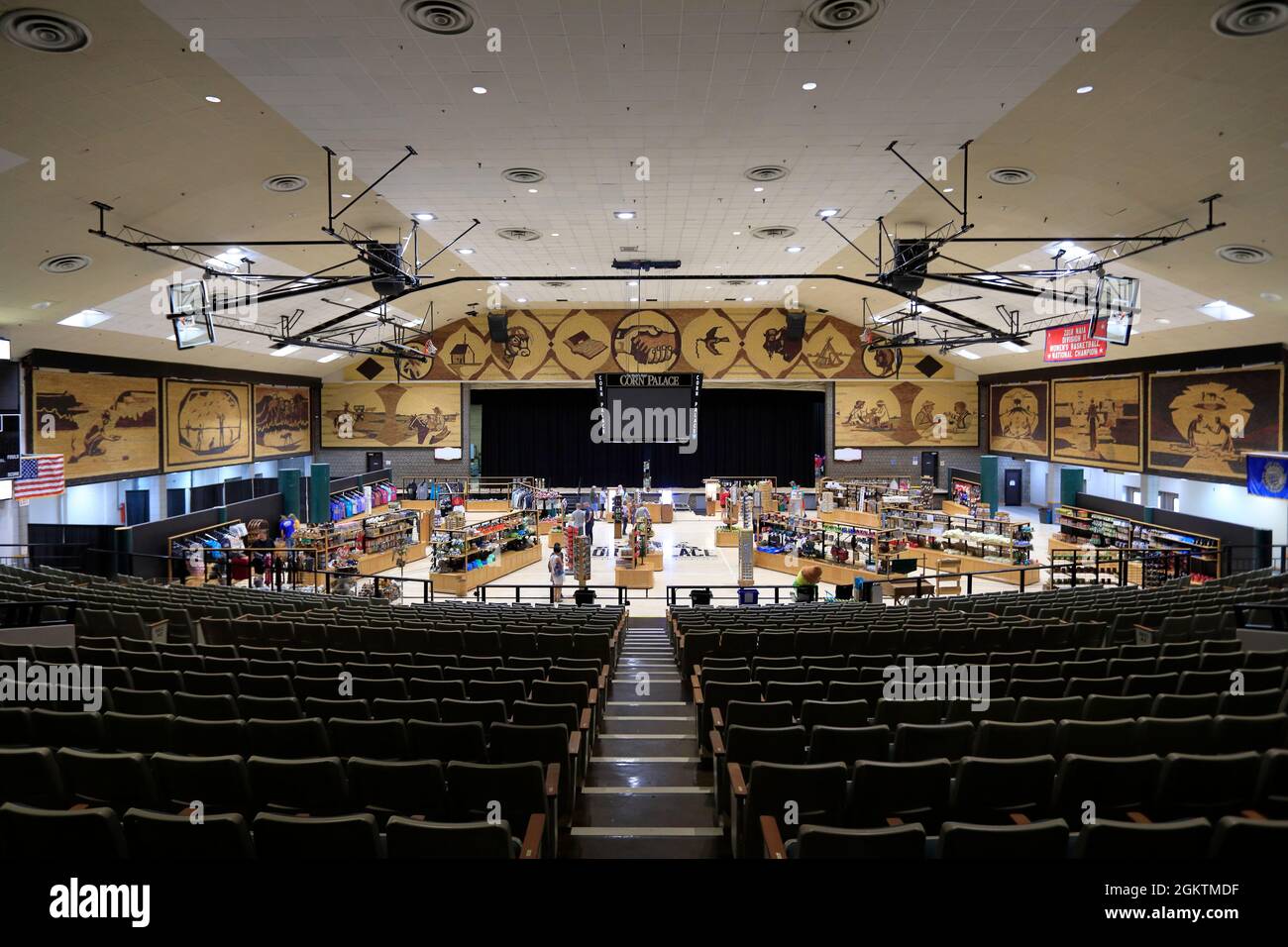 The interior view of Mitchell Corn Palace aka the World's Only Corn ...