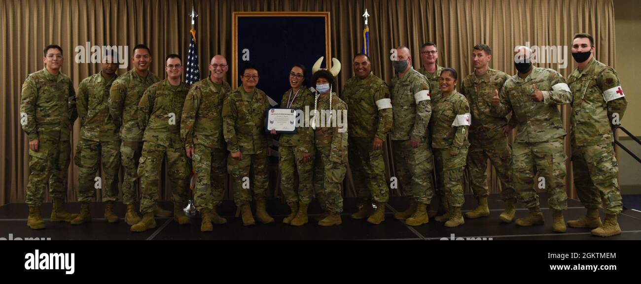 A Tech. Sgt. select from the 319th Medical Readiness Squadron pose for ...