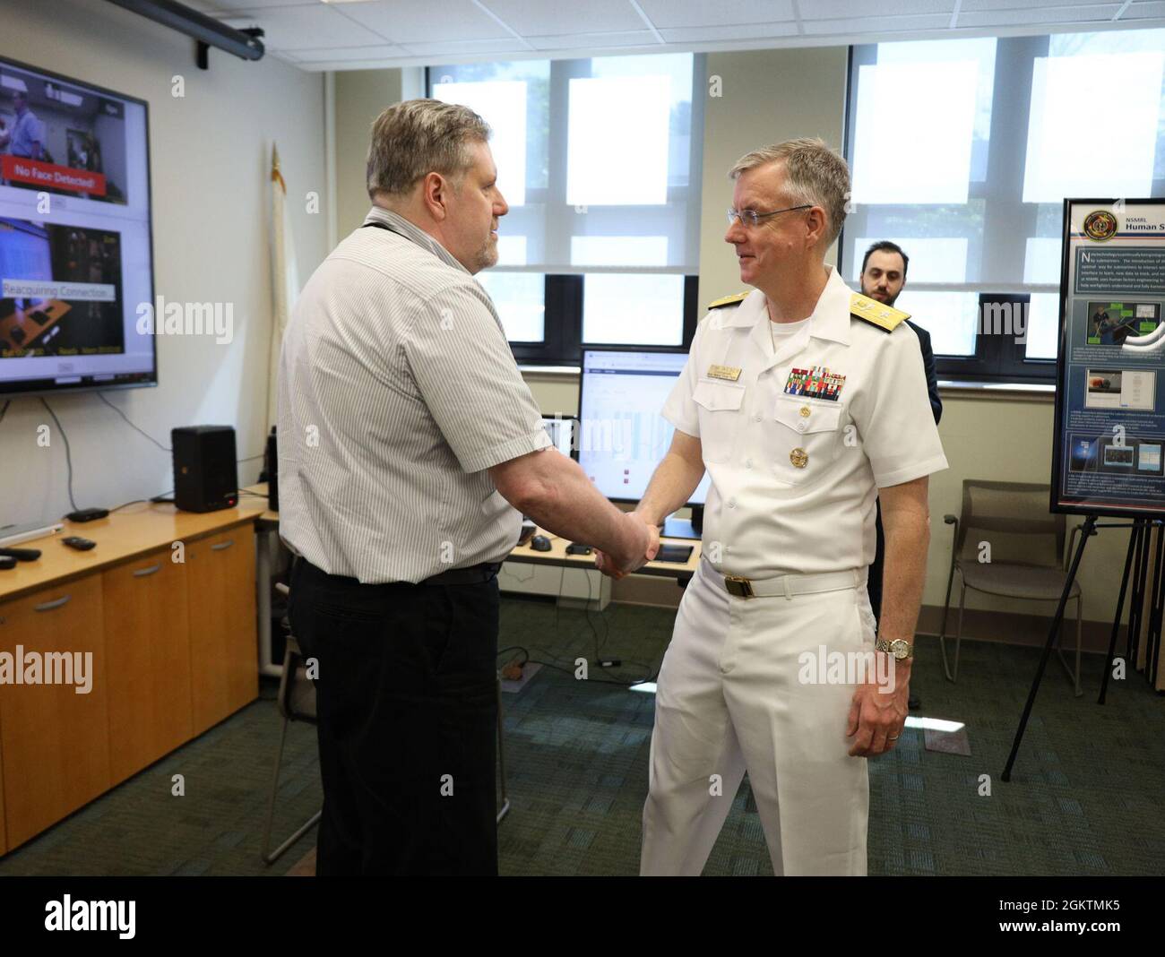 During a tour of Naval Submarine Medical Research Laboratory Stock ...