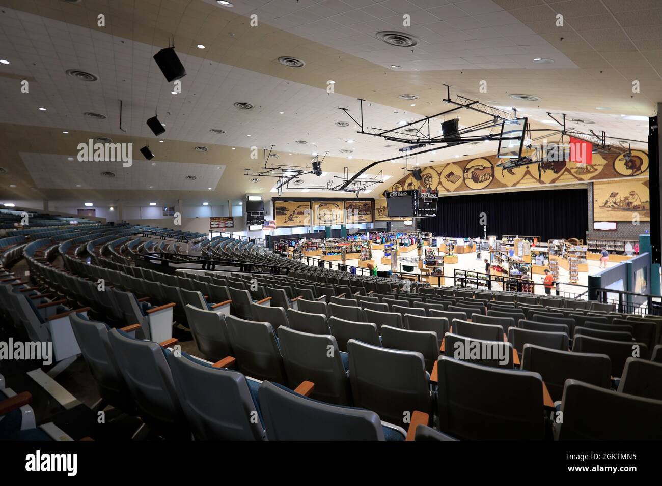 The interior view of Mitchell Corn Palace aka the World's Only Corn ...