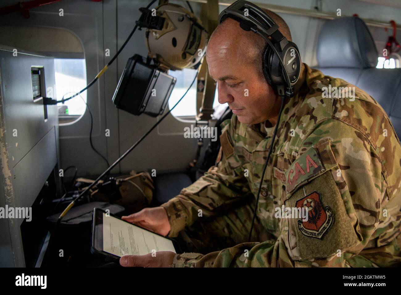 U.S. Air Force Master Sgt. Brian Schultz, a combat aviation advisor ...