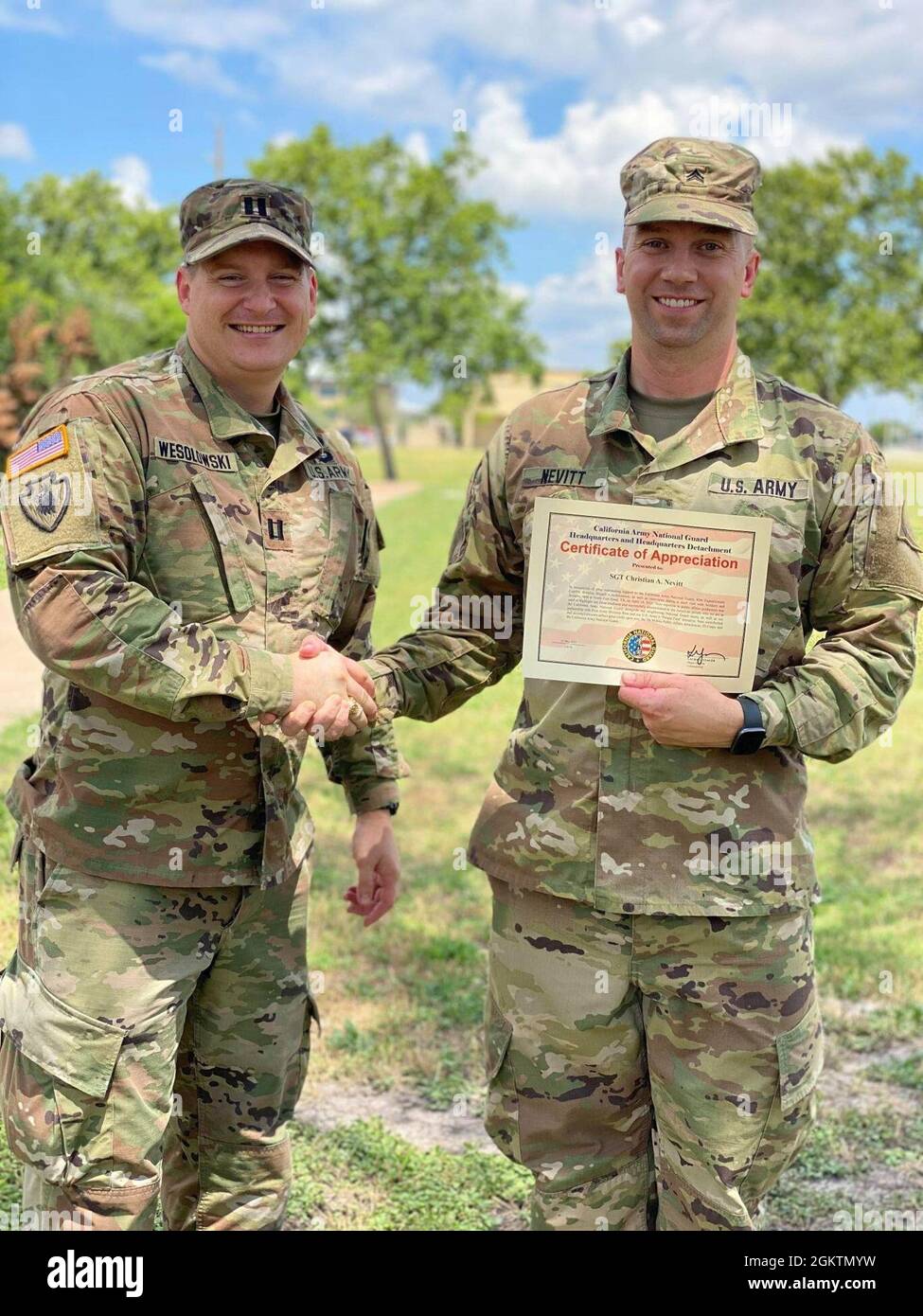 Sgt. Christian A. Nevitt (right), a mass communications noncommissioned ...