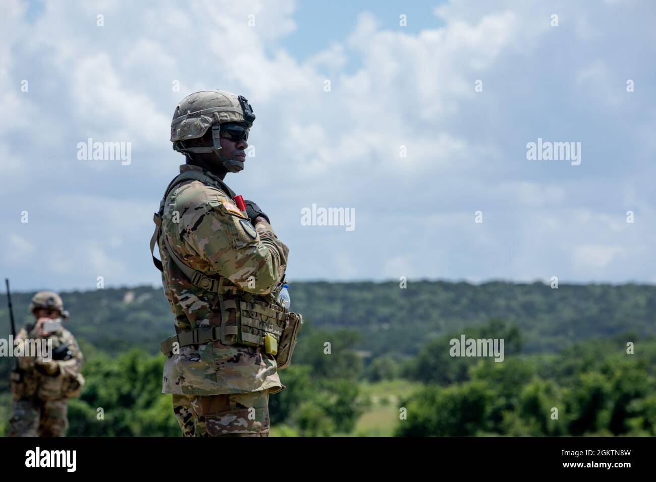 A GREYWOLF Engineer with 3rd Brigade Engineer Battalion, 3rd Armored ...