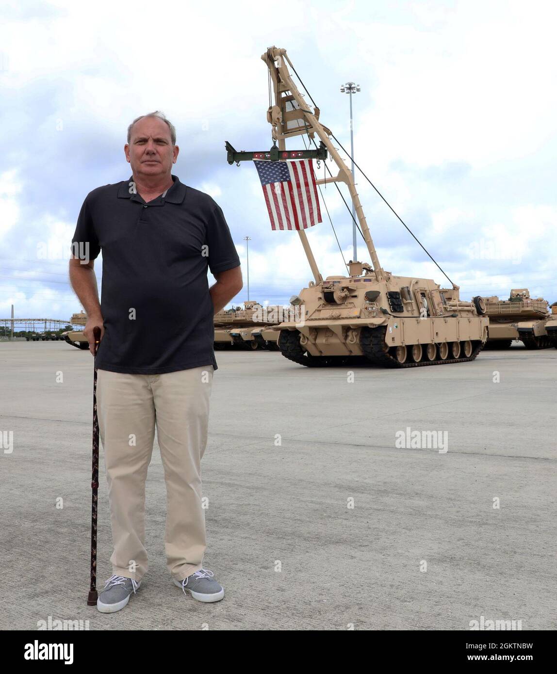 Retired Master Gunnery Sgt. Leon C. Lambert, former tank commander ...