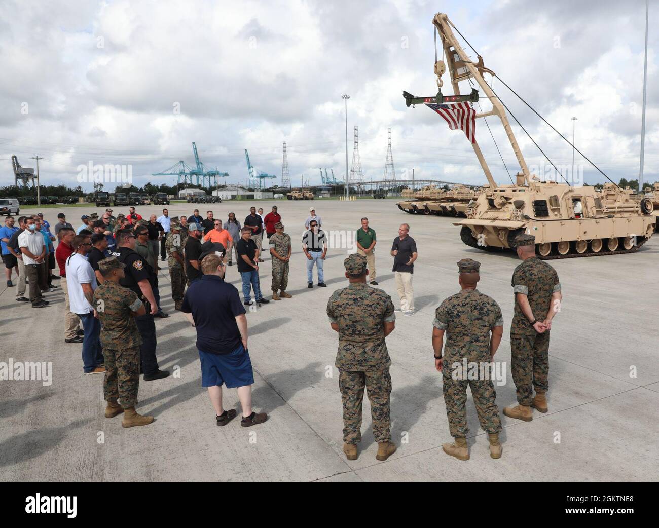 Retired Master Gunnery Sgt. Leon C. Lambert, former tank commander ...