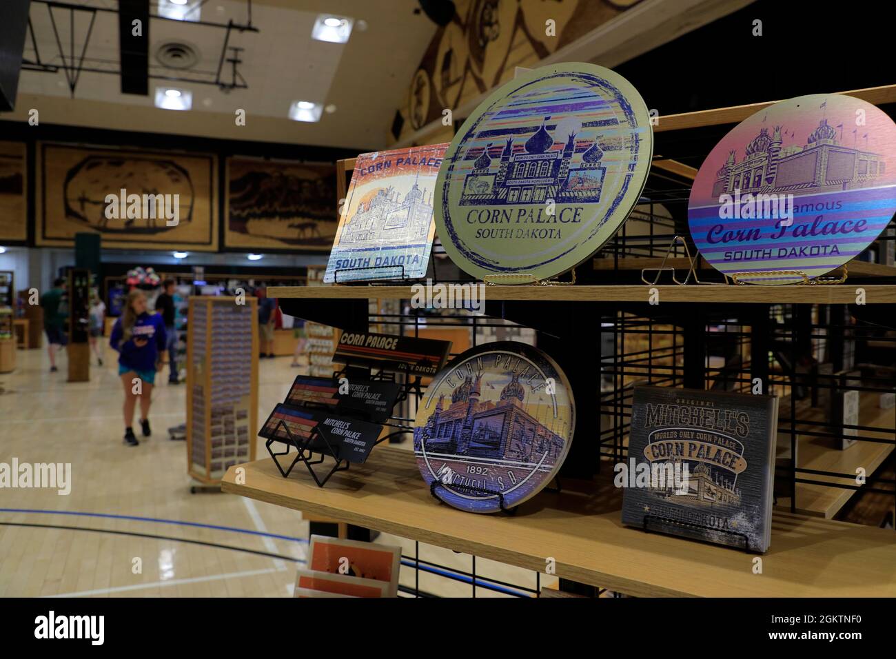 The Corn Palace souvenirs for sale inside the Mitchell Corn Palace aka ...