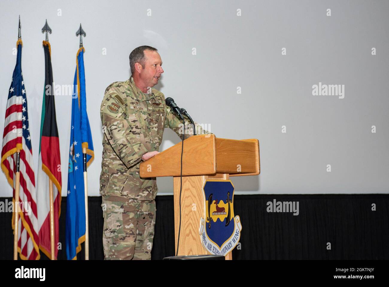 U.S. Air Force Col. Clinton Wilson, 386th Air Expeditionary Wing ...