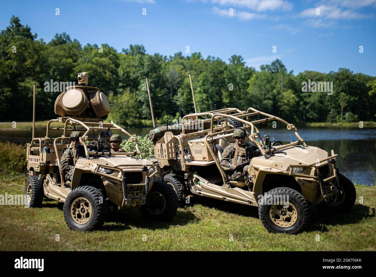 U.S. Marines with the Ground Based Air Defense Program, conduct a ...