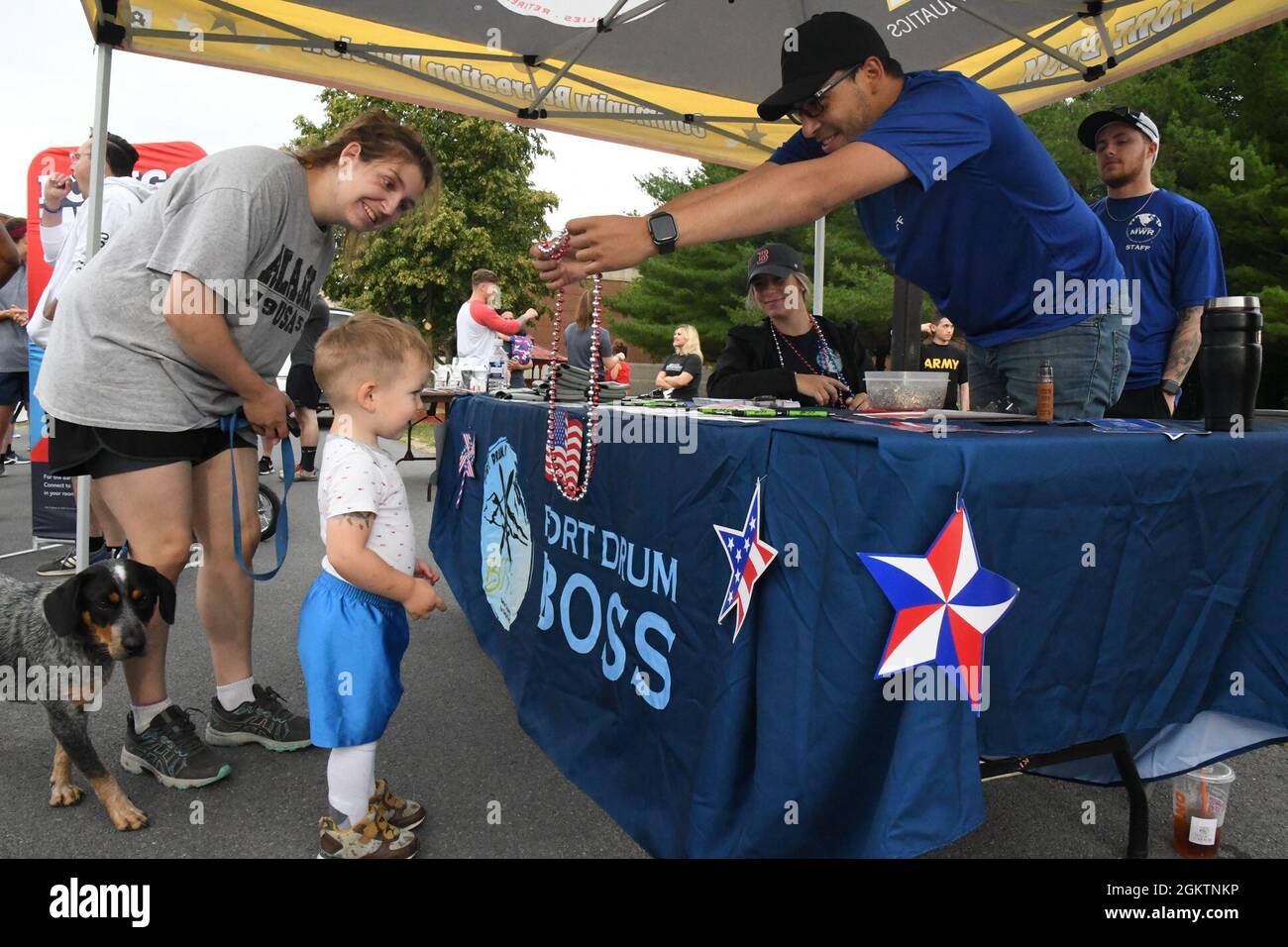 Nearly 500 Fort Drum community members gathered outside Magrath Sports ...