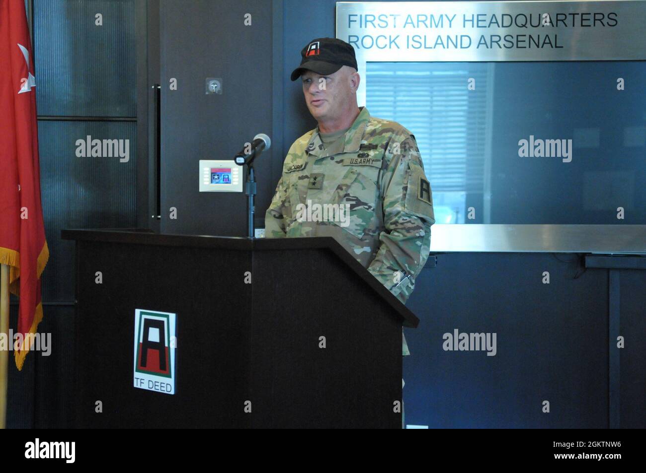 First Army Commanding General, Lt. Gen. Thomas James, hosts a welcome ...
