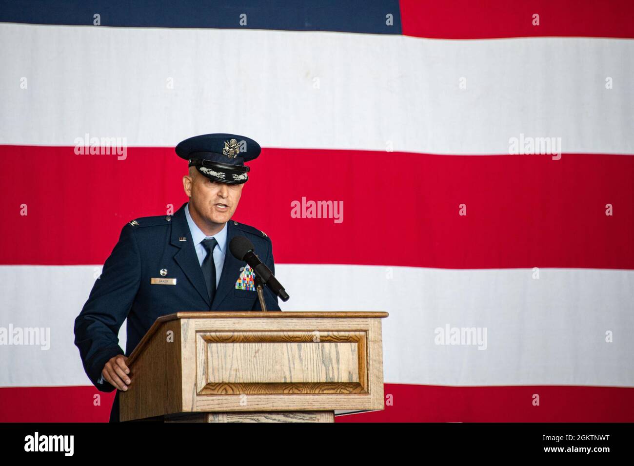 U.S. Air Force Col. Blaine Baker, 97th Air Mobility Wing (AMW ...