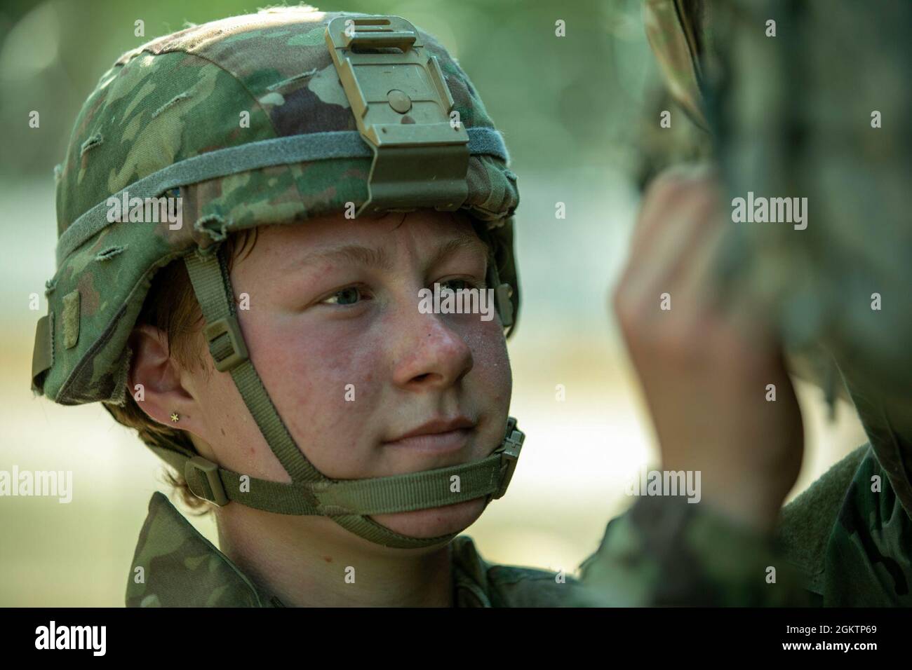 U.S. Army Soldier Pfc. Lilly Clarke, 3rd Battalion, 161st Infantry ...