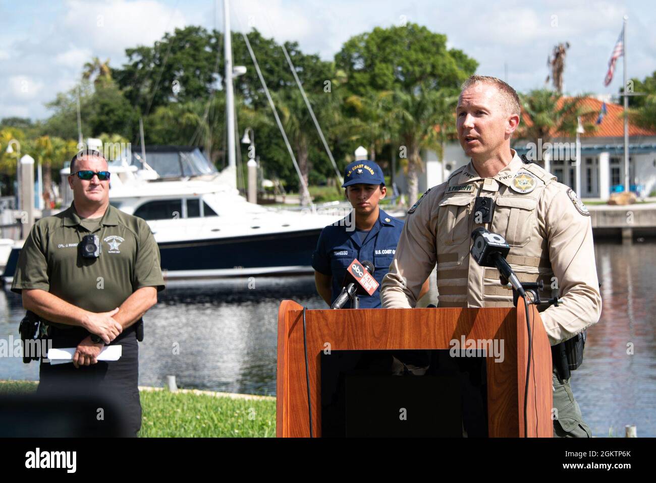 Officer Specialist Bryce Phillippi, a public information officer with ...
