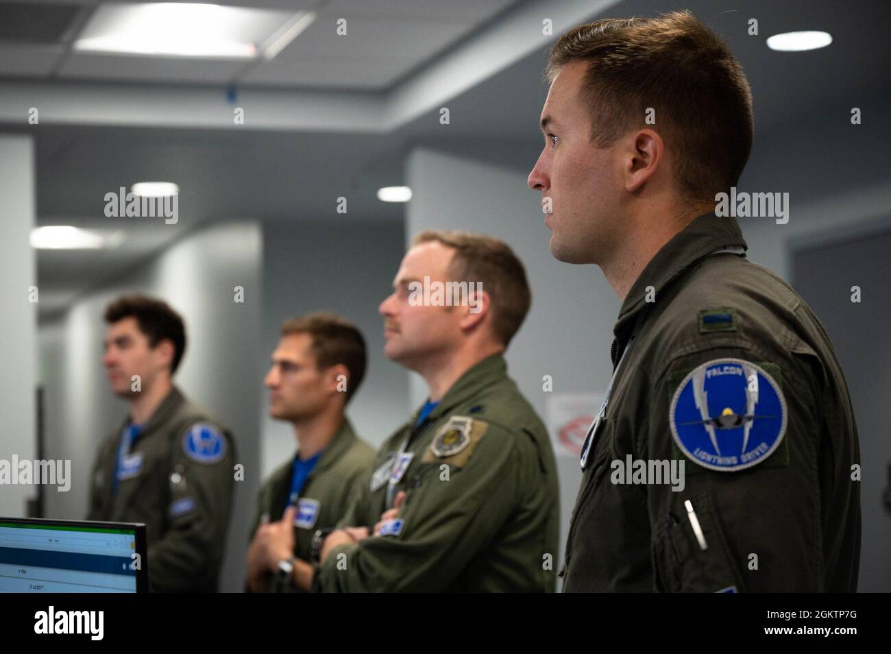 U.S. Air Force pilots assigned to the 355th Fighter Squadron (FS ...