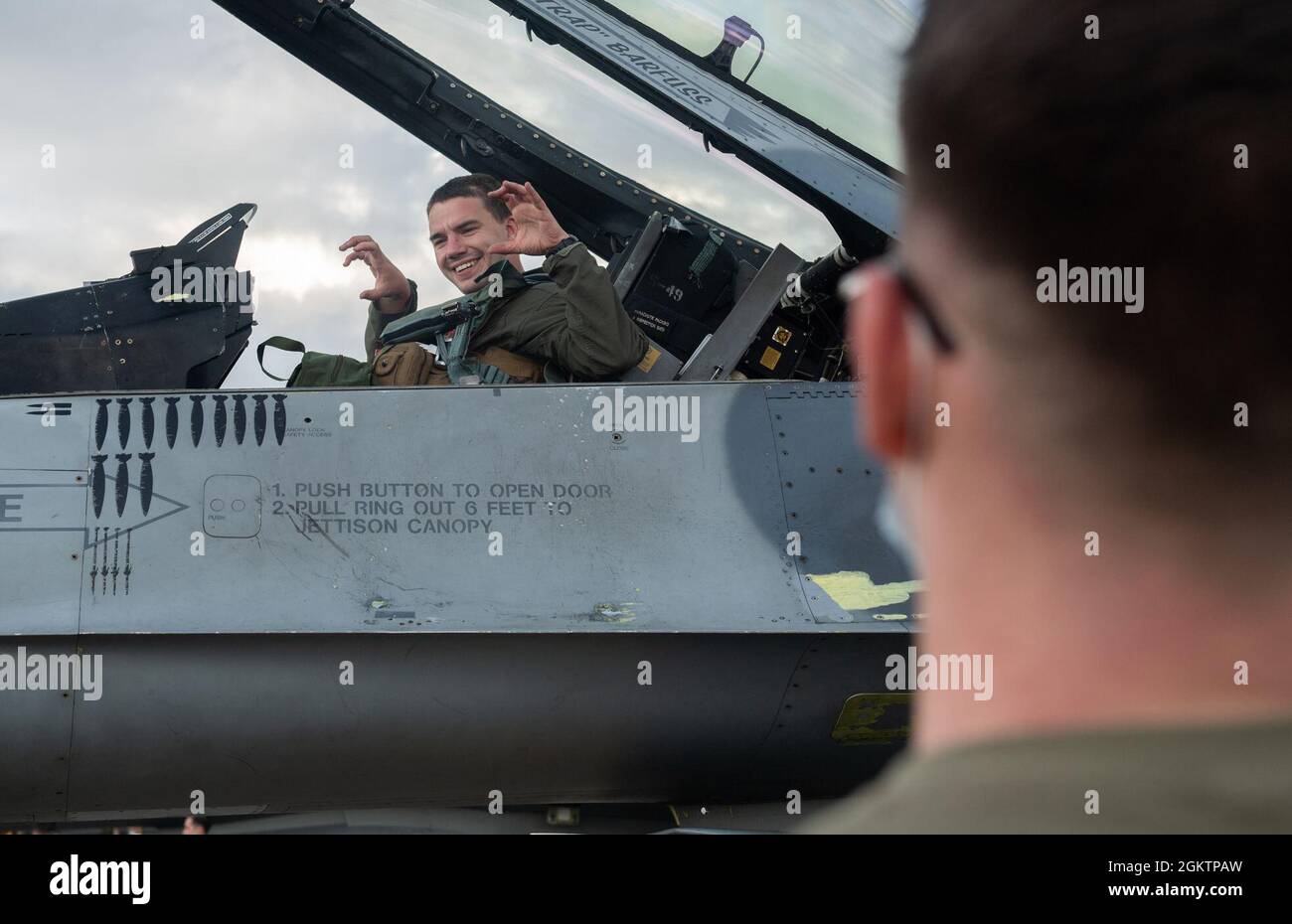 Capt. Pat O’Shea, an F-16 Fighting Falcon pilot assigned to the 79th ...