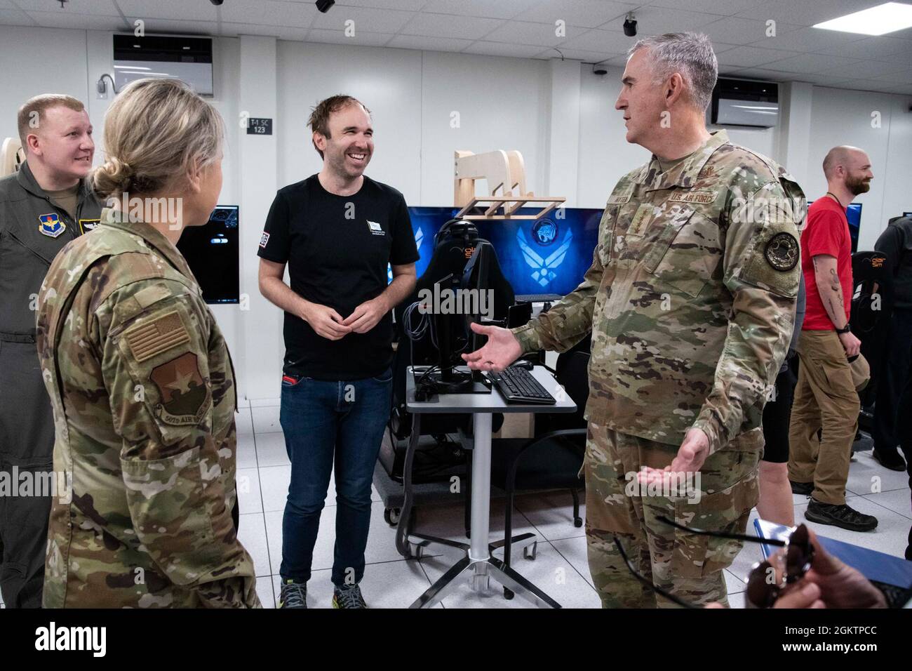 U.S. Air Force Gen. John E. Hyten (right), vice chairman of the Joint ...