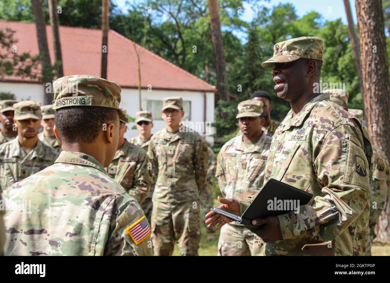 The 53rd Movement Control Battalion Command Sgt. Maj. LaVaughn Brown ...