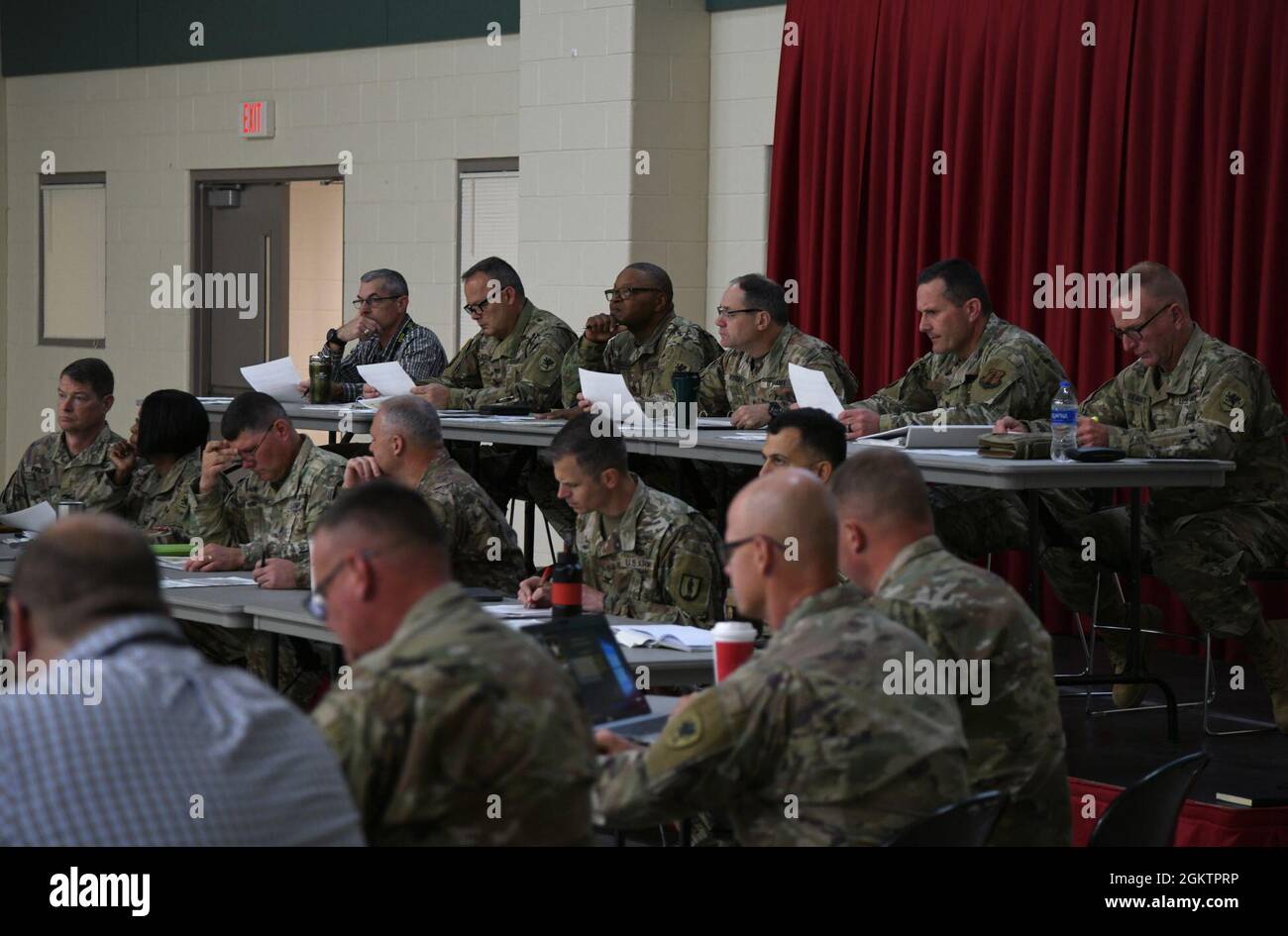 Michigan National Guard members hold a Northern Strike 21-2 walkthrough ...