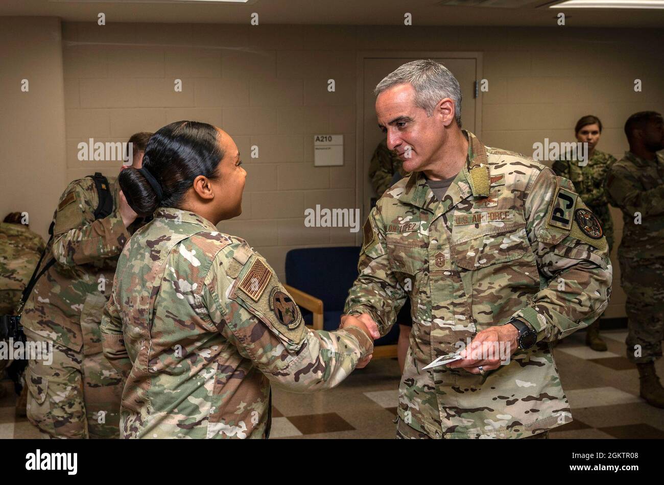 SEAC Ramón "CZ" Colón-López (right), the Senior Enlisted Advisor to the ...