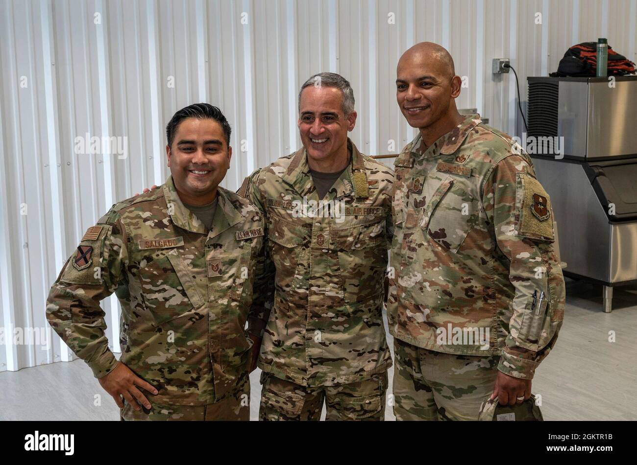 SEAC Ramón "CZ" Colón-López (center), the Senior Enlisted Advisor to ...