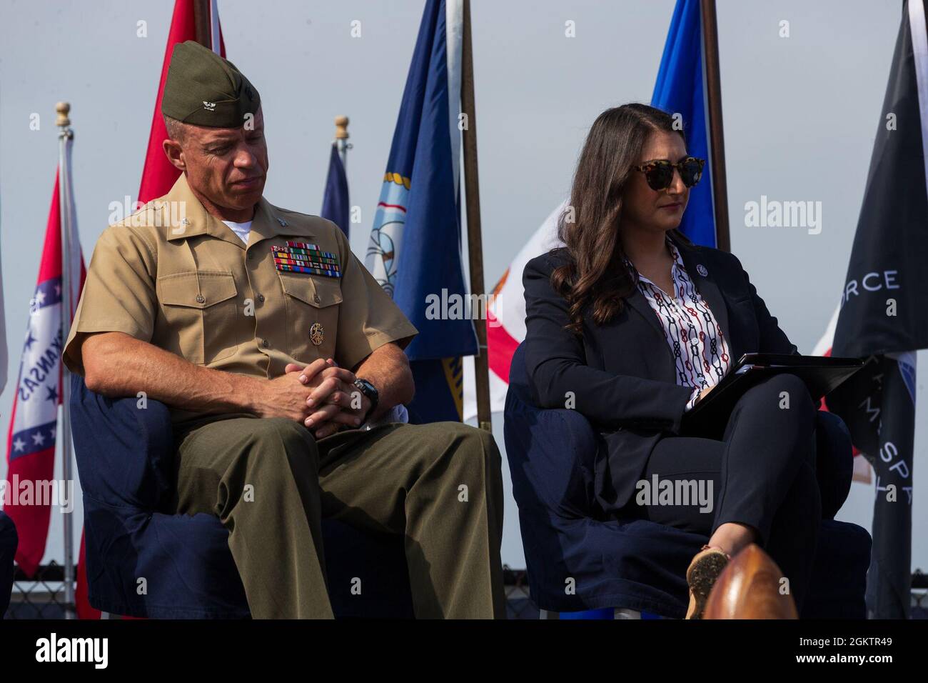 U.S. Marine Col. Daniel Whitley, the commanding officer of Headquarters ...