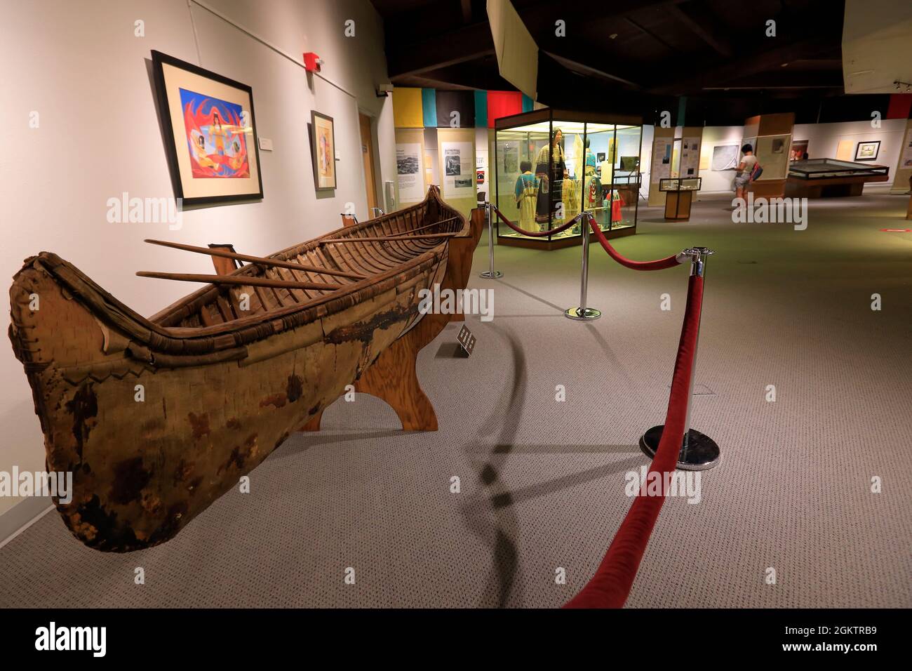 Lakota Indians Canoe