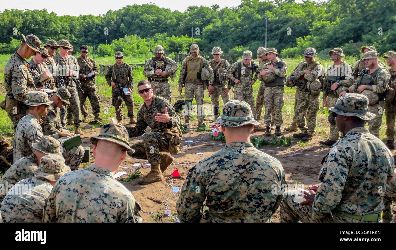 U.S. Marine Corps Capt. Travis Bird the company commander with Alpha ...