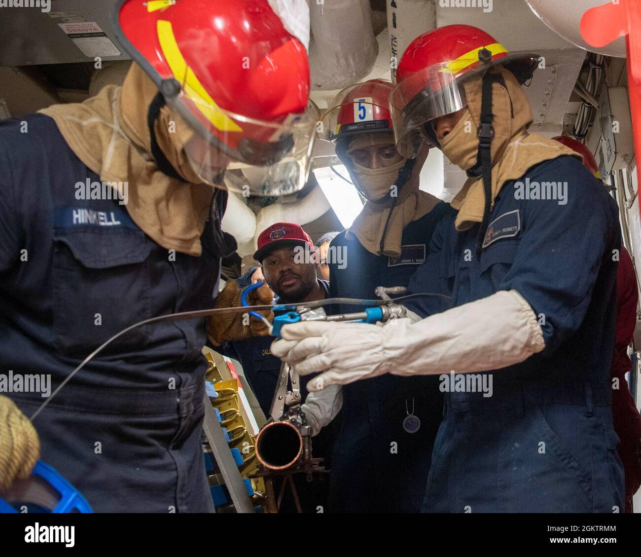 210701-N-JW440-1085 ARABIAN SEA (July 1, 2021) - Sailors demonstrate ...