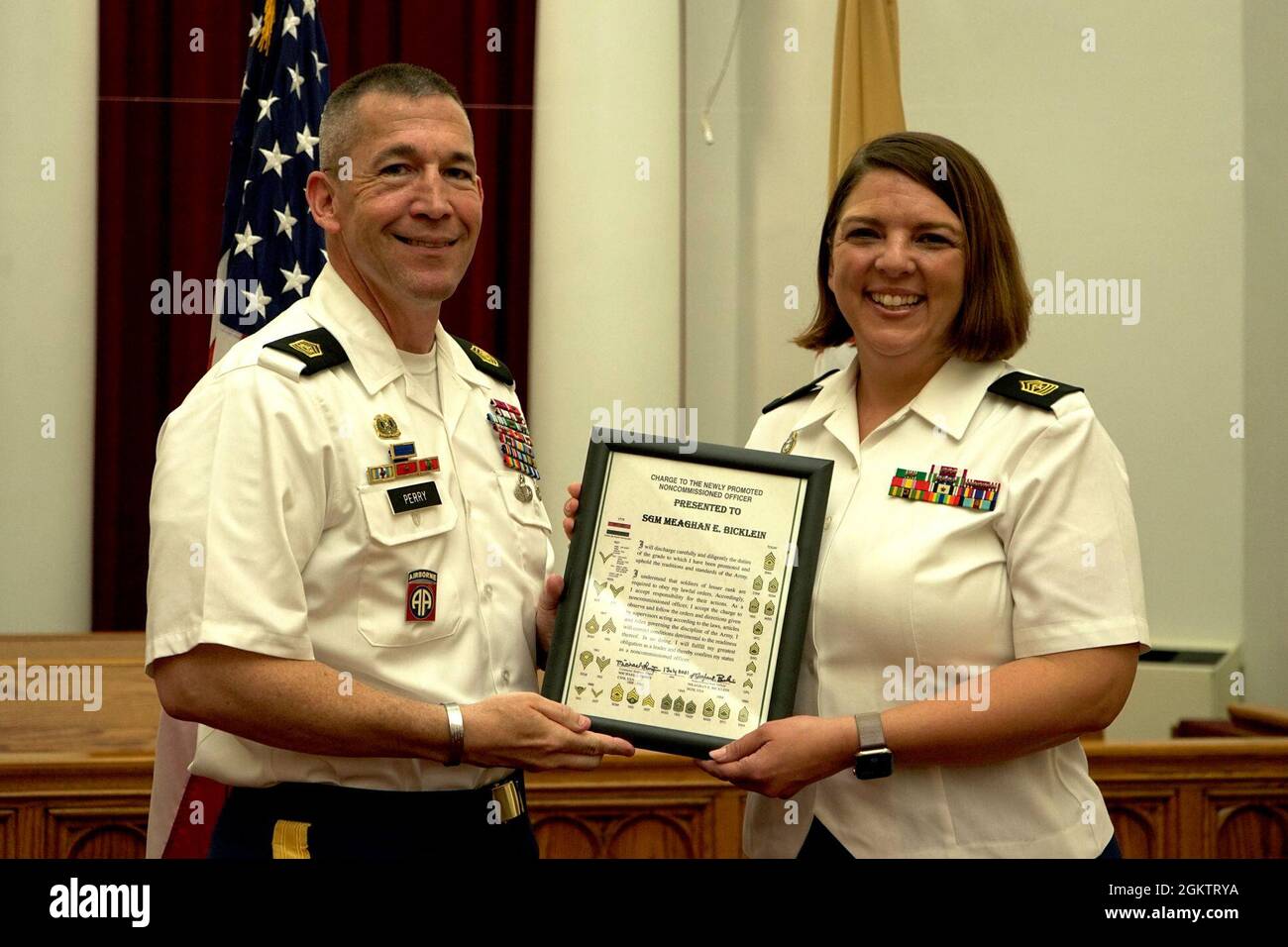 Command Sgt. Maj. Michael Perry, senior enlisted advisor, 1st Theater ...