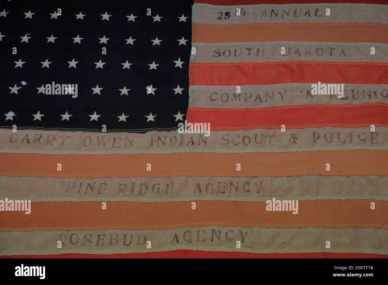 48 star U.S flag display in Akta Lakota Museum & Culture Center ...