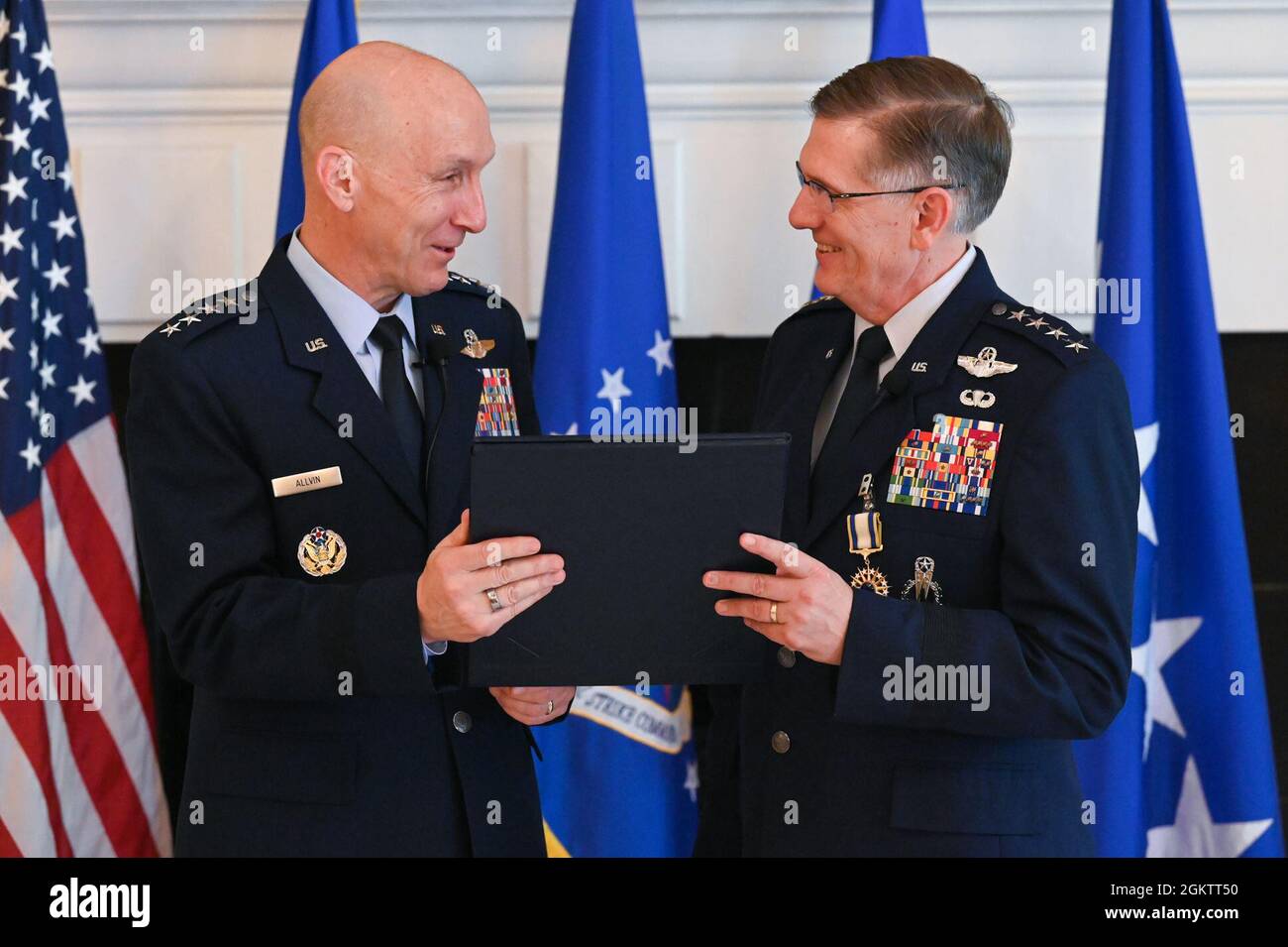 Gen. Tim Ray, right, commander of Air Force Global Strike Command ...