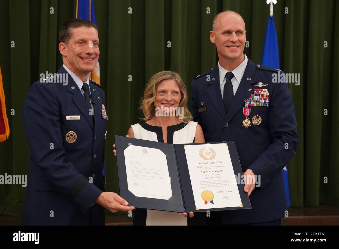 Col. Steven Anderson, former 688th Cyberspace Wing commander’s wife ...