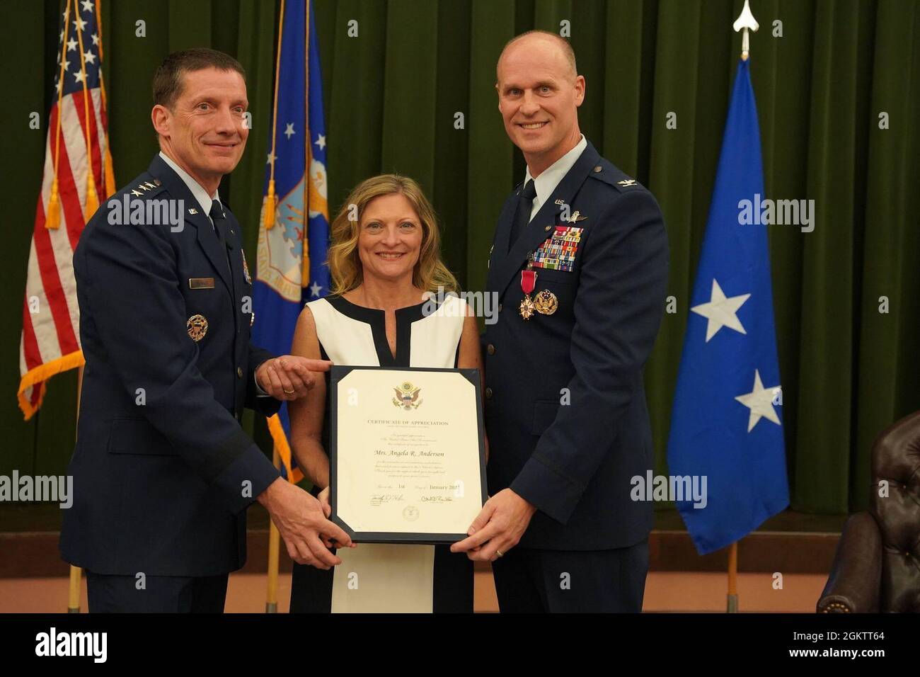 Col. Steven Anderson, former 688th Cyberspace Wing commander’s wife ...