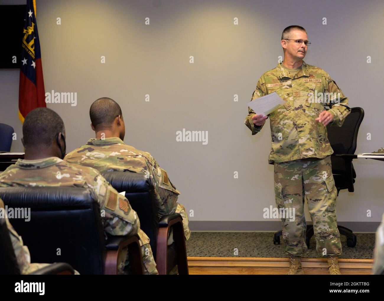 U.S. Air Force Chief Master Sgt. Rayford Robinson, command chief master ...