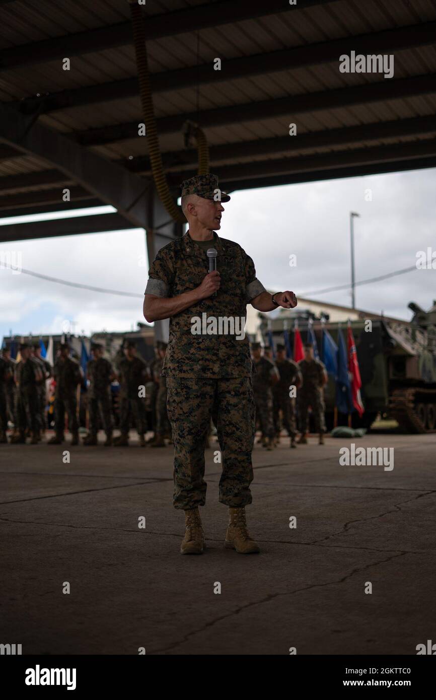 U.S. Marine Corps Col. Timothy S. Brady, commanding officer, 3d Marines ...