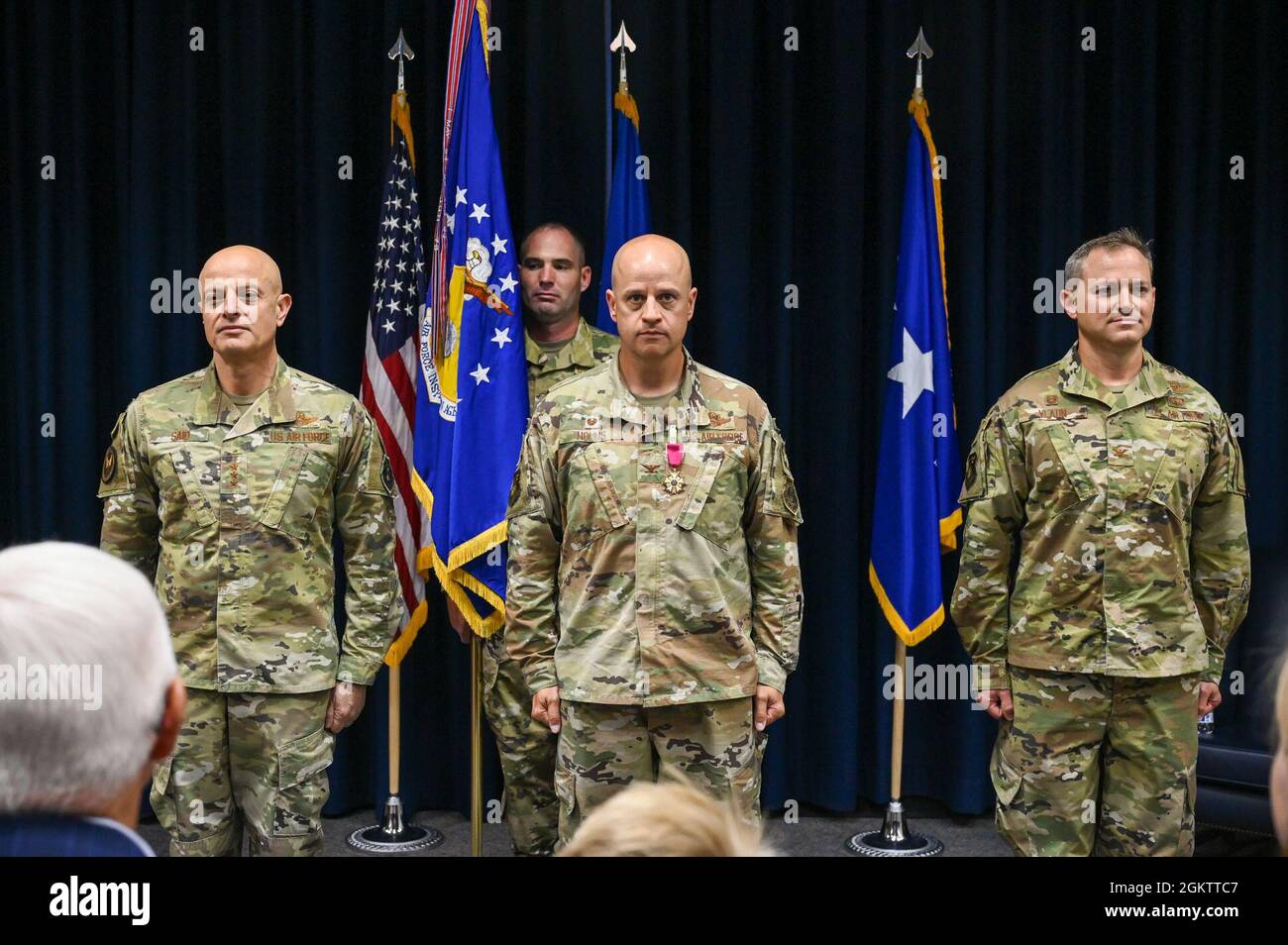 U.S. Air Force Lt. Gen. Sami Said (left), Inspector General of the Air ...